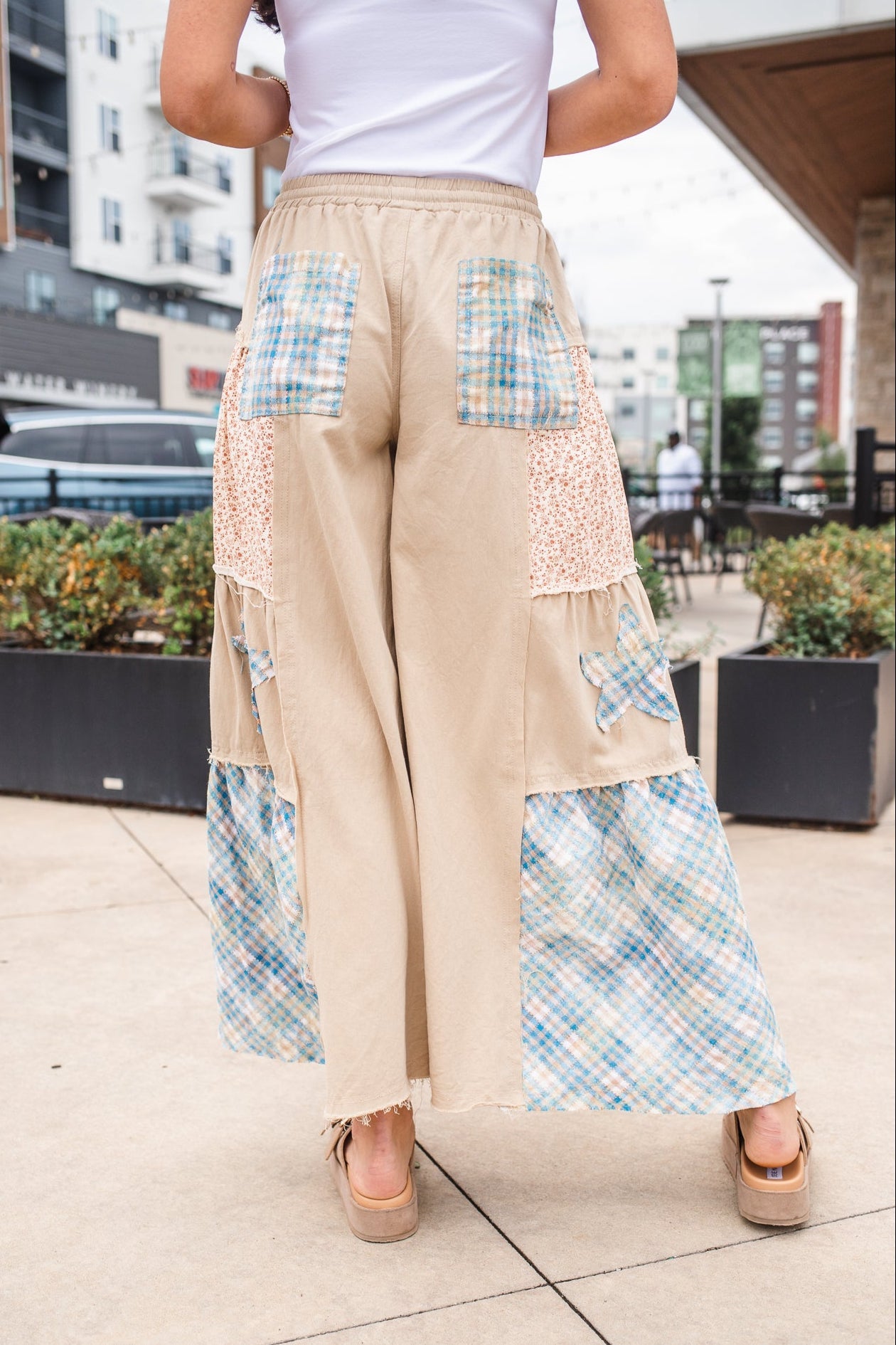 Plaid Star Patch Pants – woolwhirl