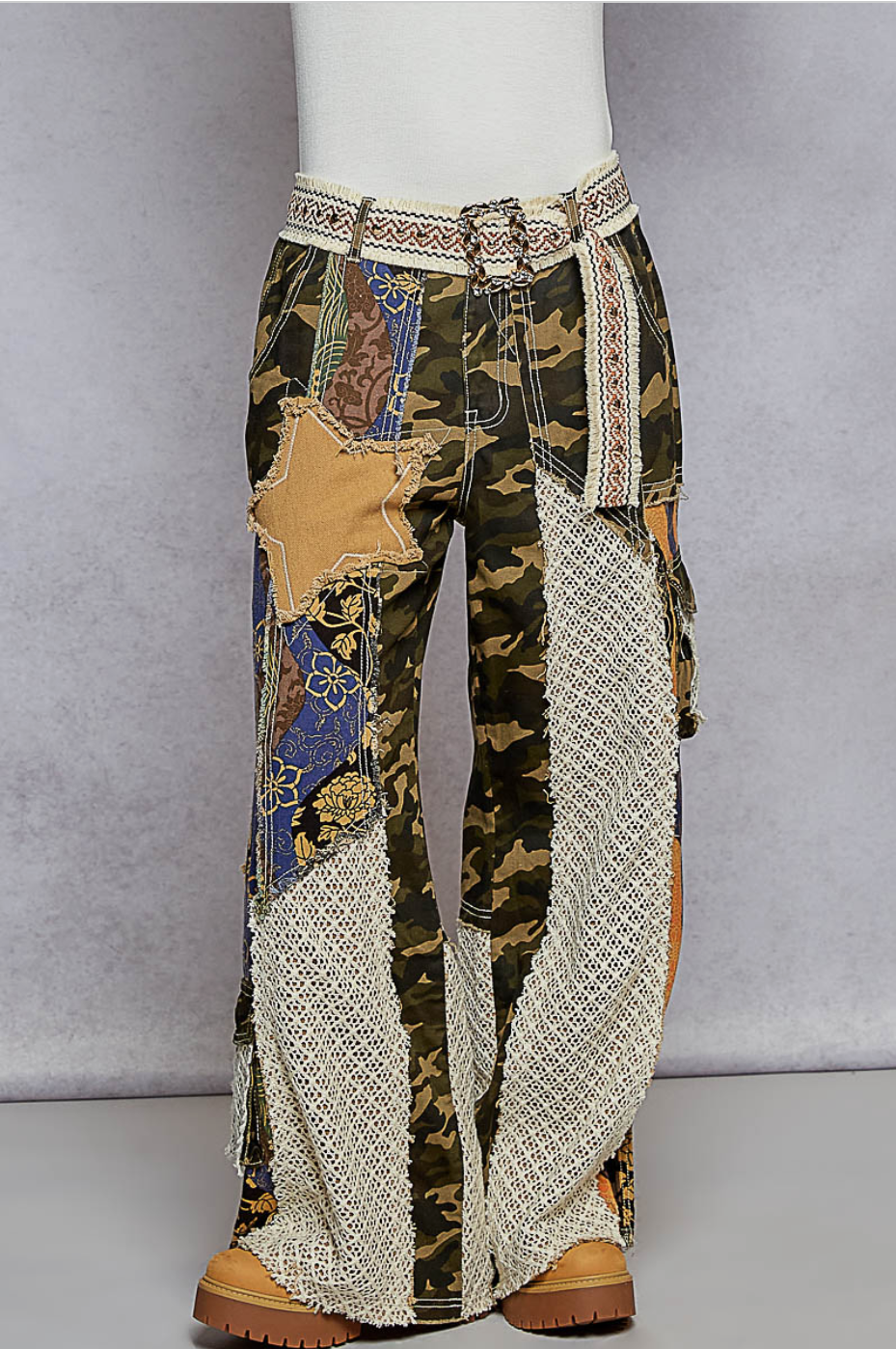Camo Patchwork Pants – woolwhirl