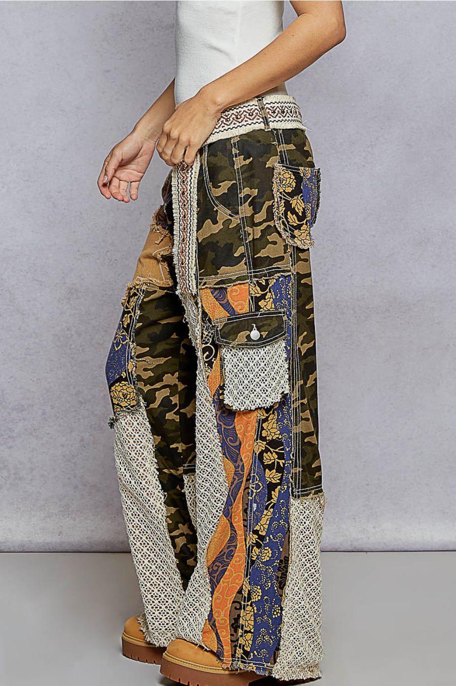 Camo Patchwork Pants – woolwhirl